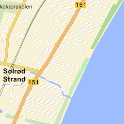 Duevej Solrød Strand Solrød - kort på Krak